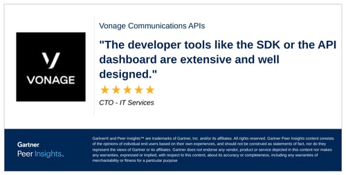 Vonage Recognized as a Leader in CPaaS solutions