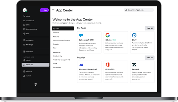 Vonage App Centre | Customise Your VBC Experience | Vonage